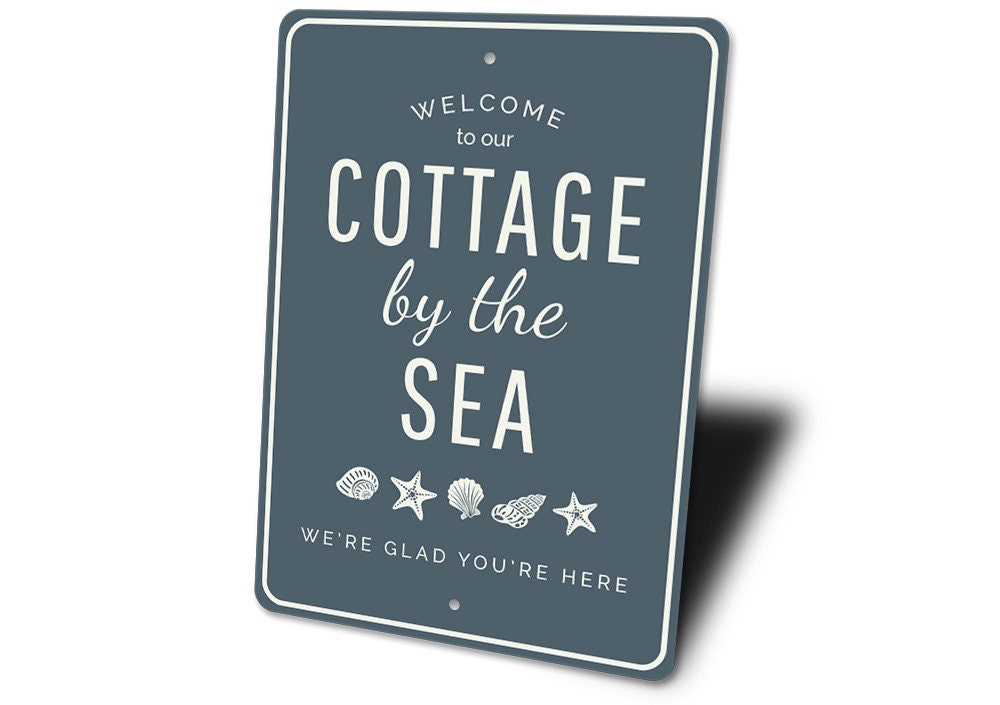 Cottage Sea Sign Beach Cottage Decor Cottage Decor Coast - Etsy