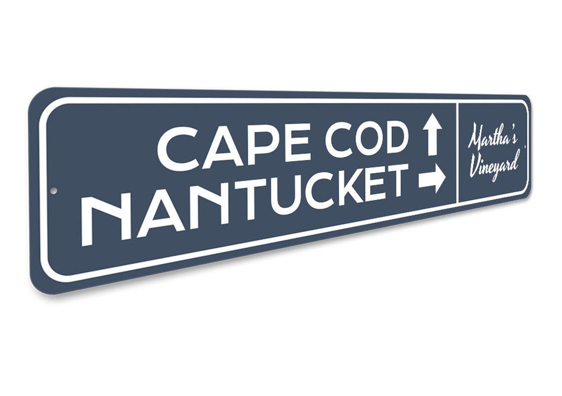 Cape Cod Road Sign Nantucket Road Sign Cape Cod Decorations | Etsy
