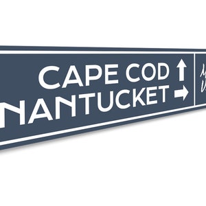 Cape Cod Road Sign, Nantucket Road Sign, Cape Cod Decorations, Metal ...