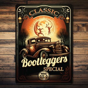 Classic Bootleggers Special Sign, Speakeasy Decor, Classic Cocktail ...