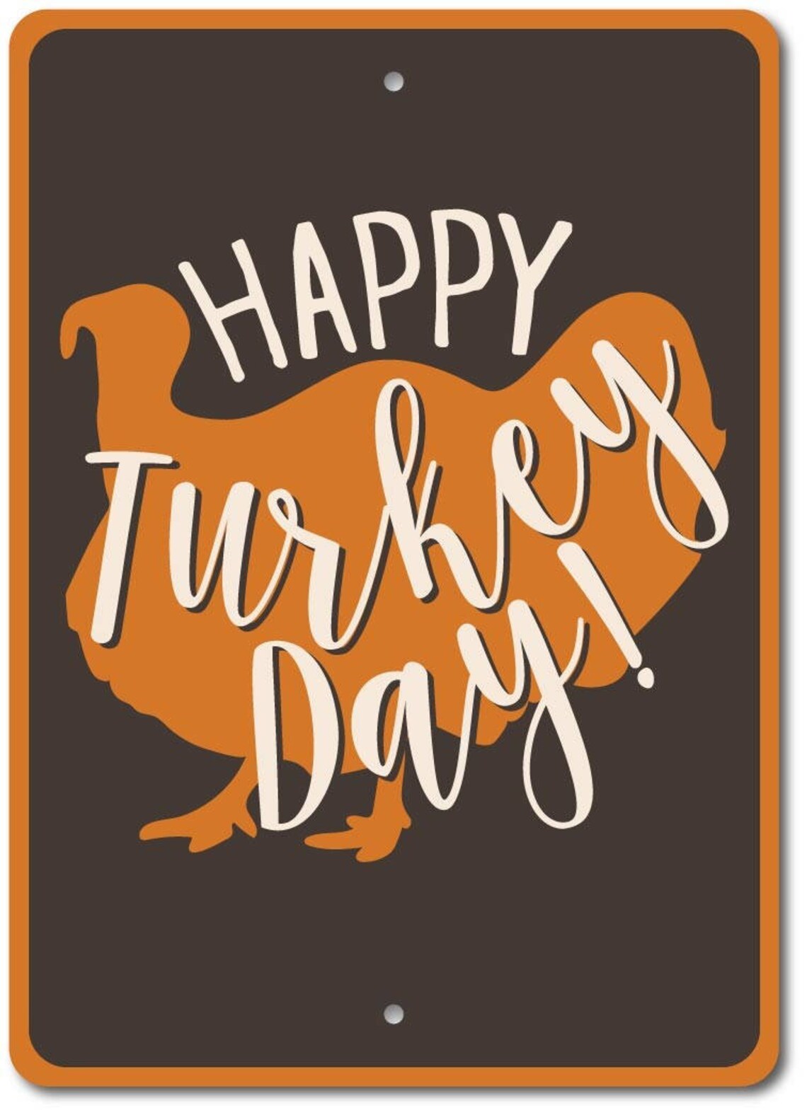 Turkey Day Sign Turkey Day Decor Happy Turkey Day Gift - Etsy