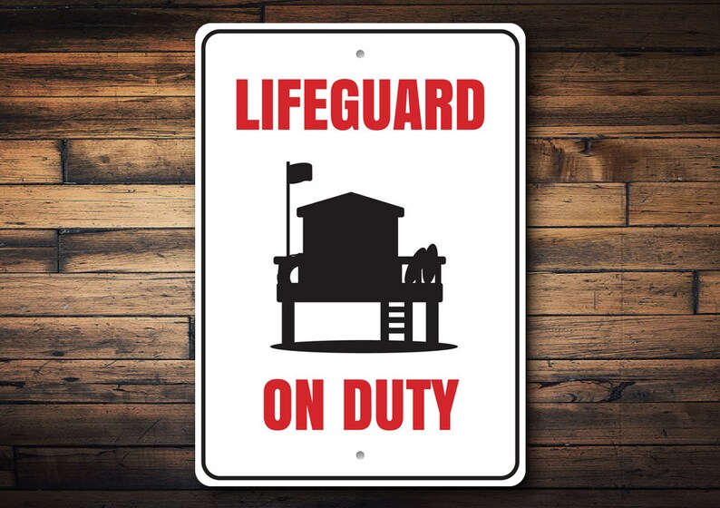 Lifeguard Sign Lifeguard Duty Lifeguards Guard Decoration - Etsy