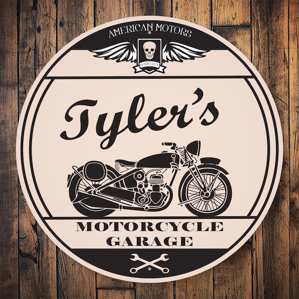 Motorcycle Sign - Etsy