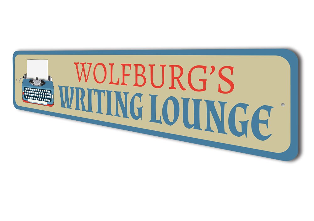 Writing Lounge Sign Sign for Writers Writing Lounge Decor - Etsy