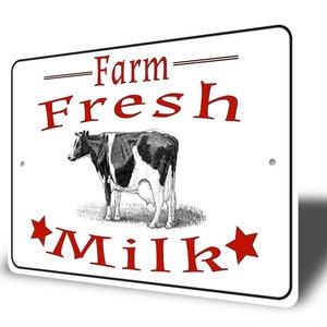 Farm Fresh Milk, Sign for Milk Farm, Milk Decor, Farming Sign, Cow Farm ...