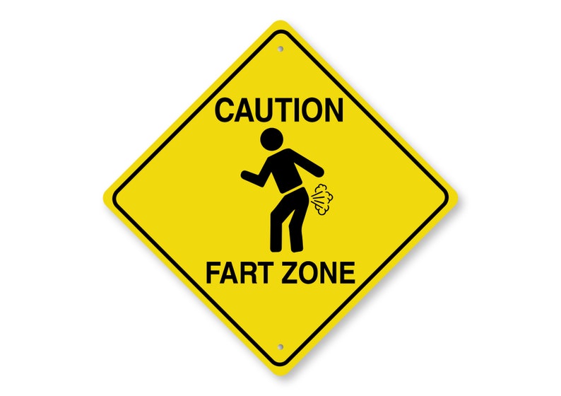 Caution Fart Zone Sign Fart Area Sign Fart Room Funny Kid - Etsy