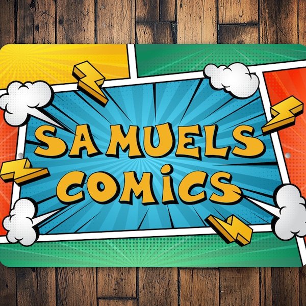 Custom Comic Book Sign - Etsy