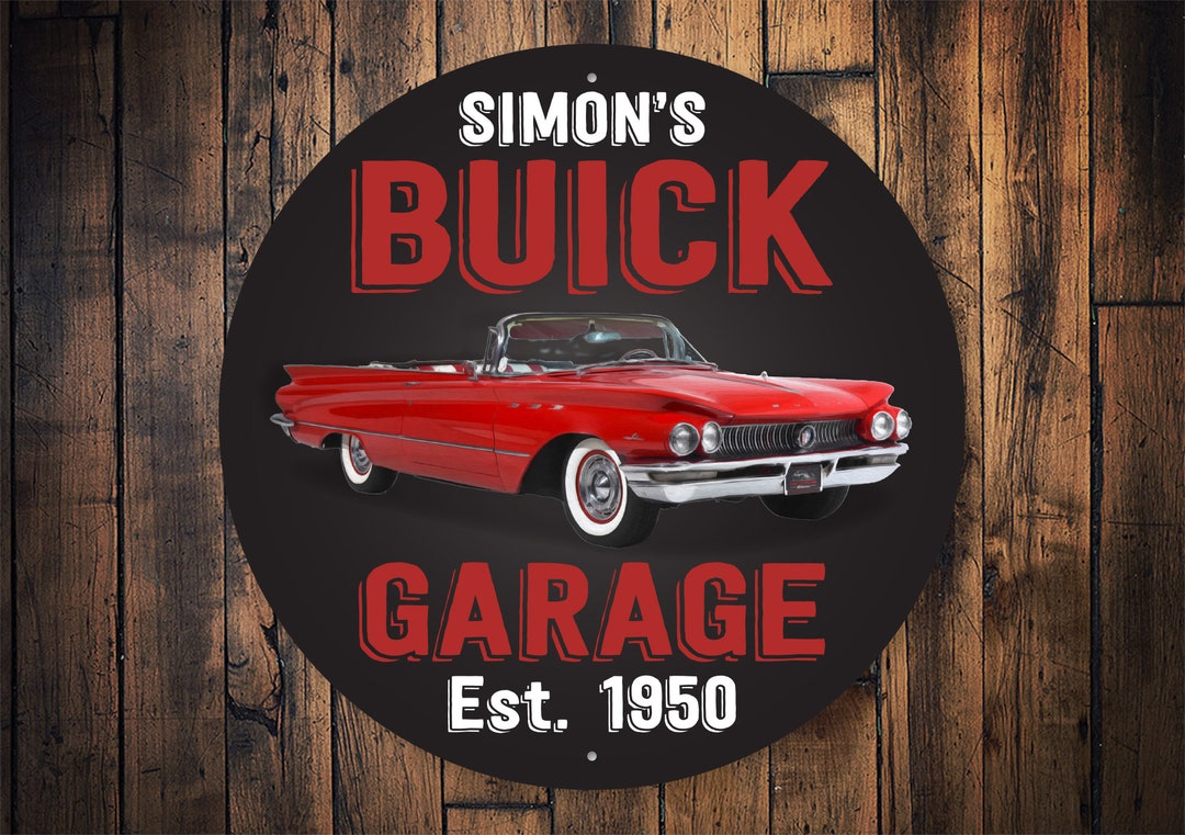 Custom Buick Garage Sign, Buick Decor, Vintage Buick Sign, Sign for ...