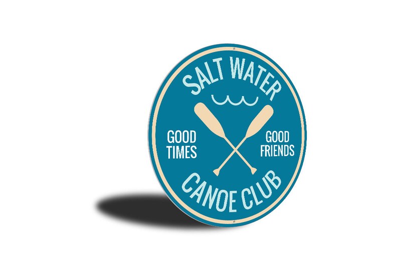 Salt Water Canoe Club Canoe Club Sign Canoe Clubs Salt | Etsy