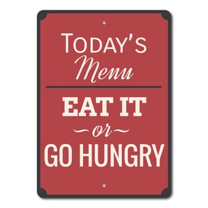 Kitchen Menu Sign, Eat Sign, Menu Kitchen Sign, Kitchen Phrase Sign ...