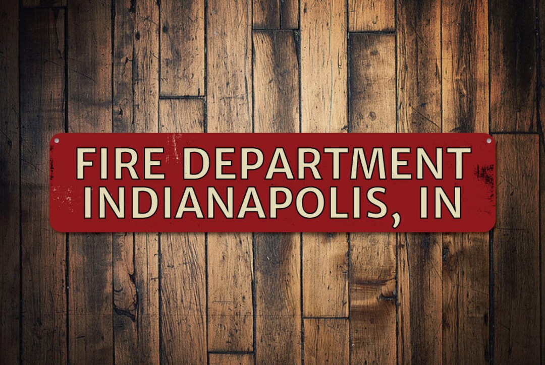 Fire Department City State Sign, Personalized Location Firehouse Fire ...