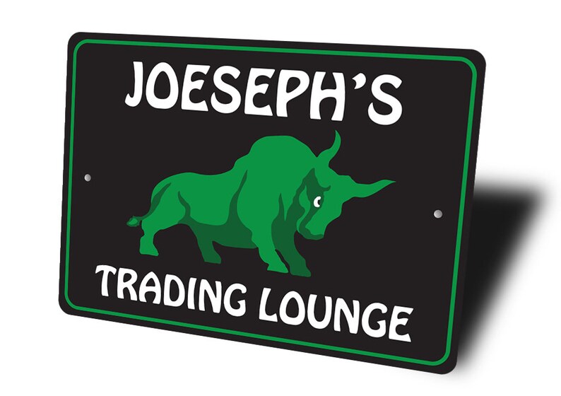 Trader Lounge Sign Custom Trader Sign Stock Trading Trading | Etsy