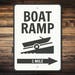 Boat Ramp Sign Boat Ramp Arrow Sign Boat Ramp Decor Boat - Etsy