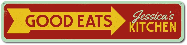 Good Eats Sign Personalized Cook Name Kitchen Decor Custom | Etsy
