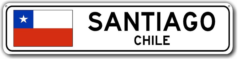 Chile Flag Sign, Chile Souvenir, Chile Gift, Country Souvenir, Metal ...