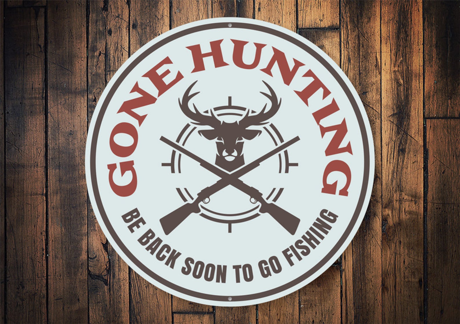 Gone Hunting Sign Deer Lovers Deer Hunting Decor Deer Hunt - Etsy Canada