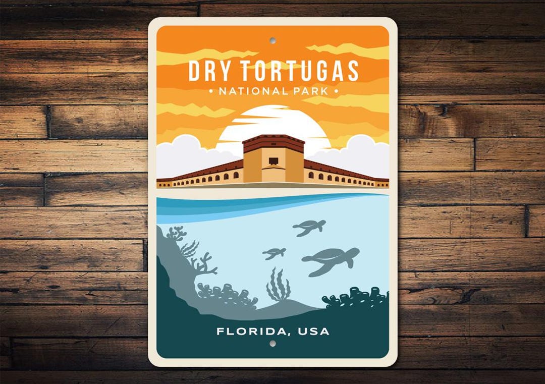 Dry Tortugas Sign, National Park Sign, Florida Wall Decor, Beach House ...