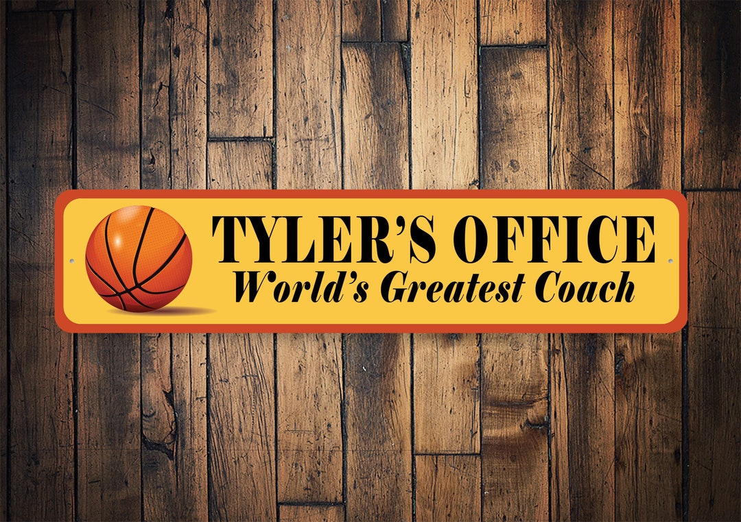 Basketball Coach Sign, Basketball Sign, Basketball Office Decor, Coach ...