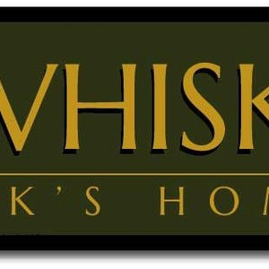 Irish Whiskey Served Here Sign, Personalized Home Bar Name Sign, Custom ...