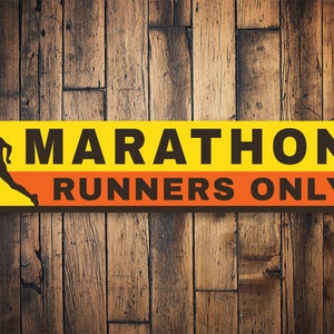 Marathon Runner Sign, Custom Marathon Gift, Marathon Gift, Sign for ...
