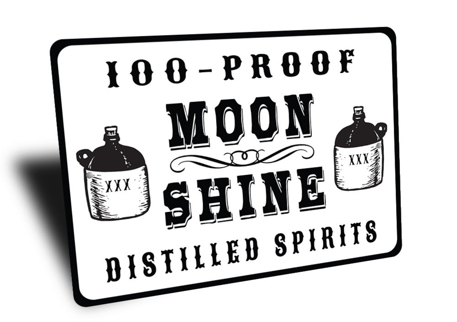 100 Proof Moonshine Sign Moonshine Sign 100 Proof Shine | Etsy