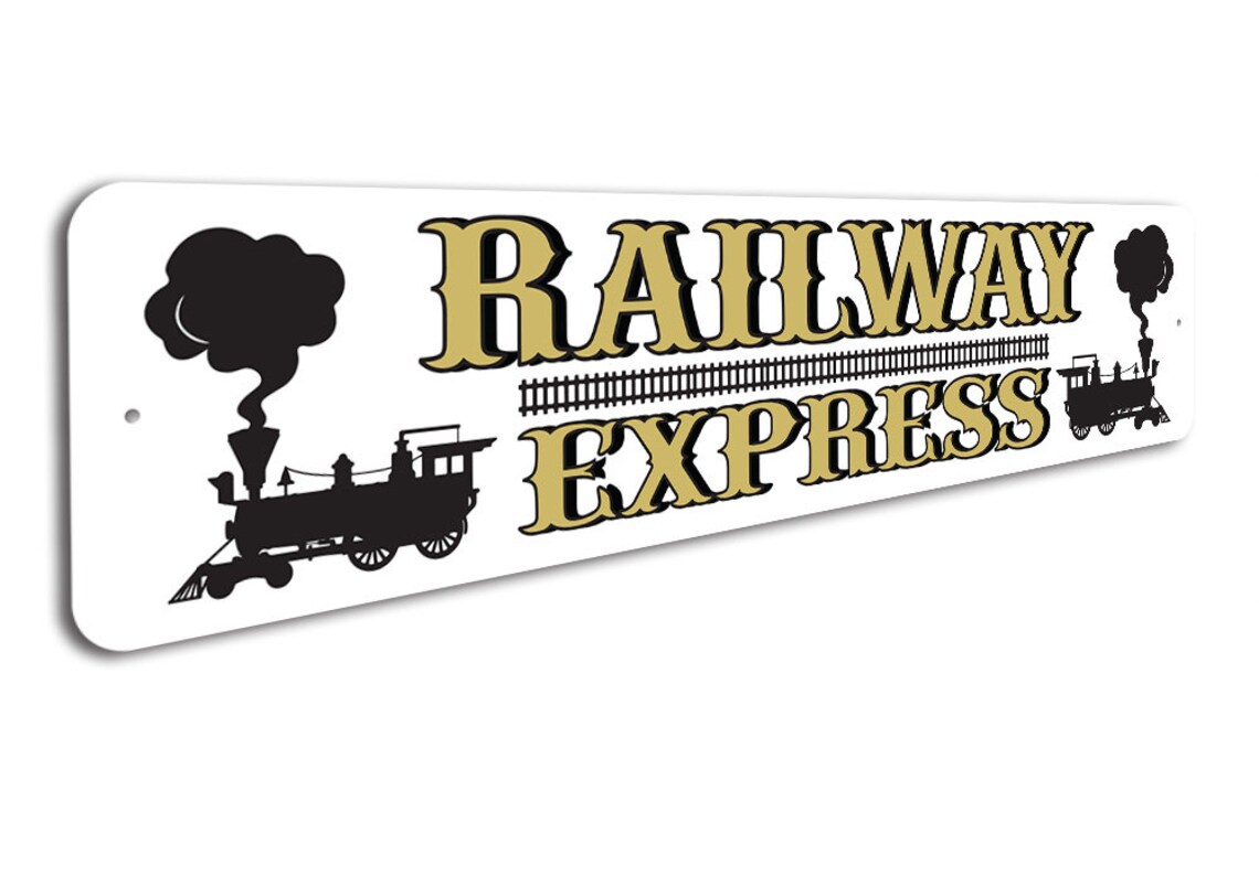 Custom Train Sign Railway Express Express Rail Train Rooms - Etsy