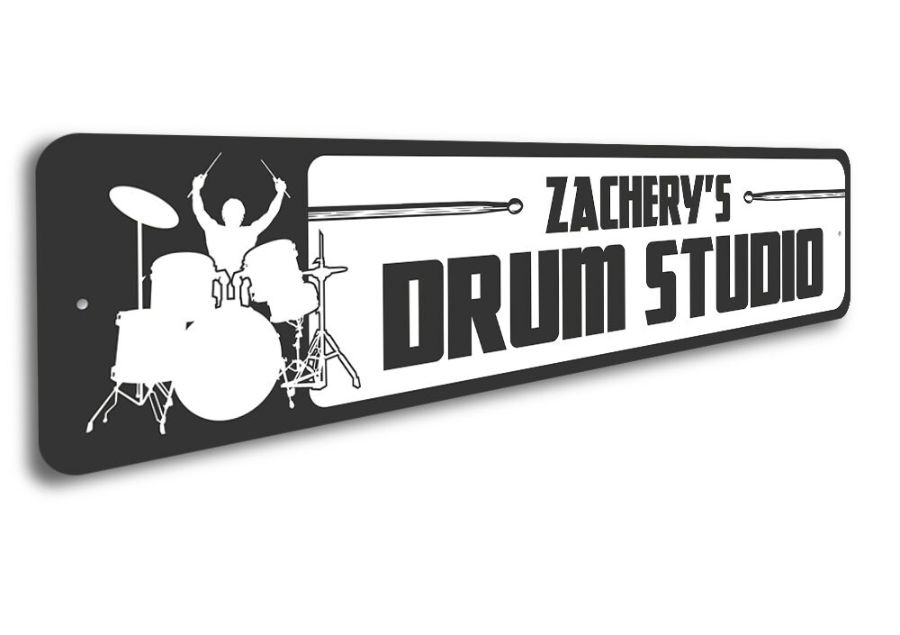 Custom Drum Sign Drum Studio Personalized Drum Gift Custom - Etsy