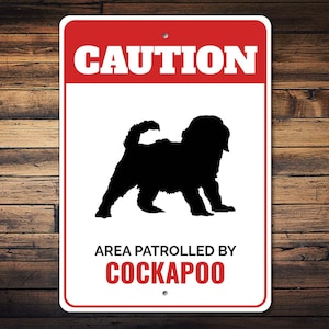 Cockapoo Dog Sign, Gate Dog Sign, Cockapoo Owner, Dog Breed Signs ...