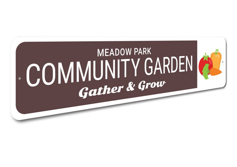 Community Garden Community Garden Sign Garden Lovers Group | Etsy