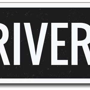 River Location Directional Arrow Sign, Personalized Distance Mileage ...
