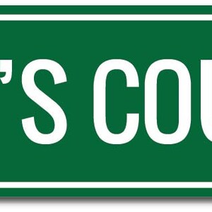 Tennis Court Sign, Personalized Tennis Player Kid Room Sign, Custom ...