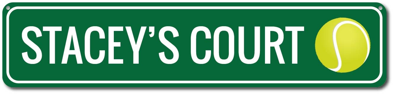 Tennis Court Sign Personalized Tennis Player Kid Room Sign | Etsy
