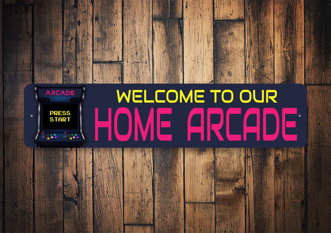 Welcome to Our Arcade Sign, Arcade Signs, Gaming Lover Gift, Gamer ...
