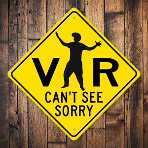 Funny VR Sign, VR Gaming Sign, Gaming Decor, VR Gaming, Virtual Reality ...
