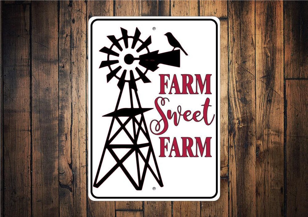 Farm Sweet Farm Sign, Home Sweet Home, Sign for Farmers, Farm Decor ...