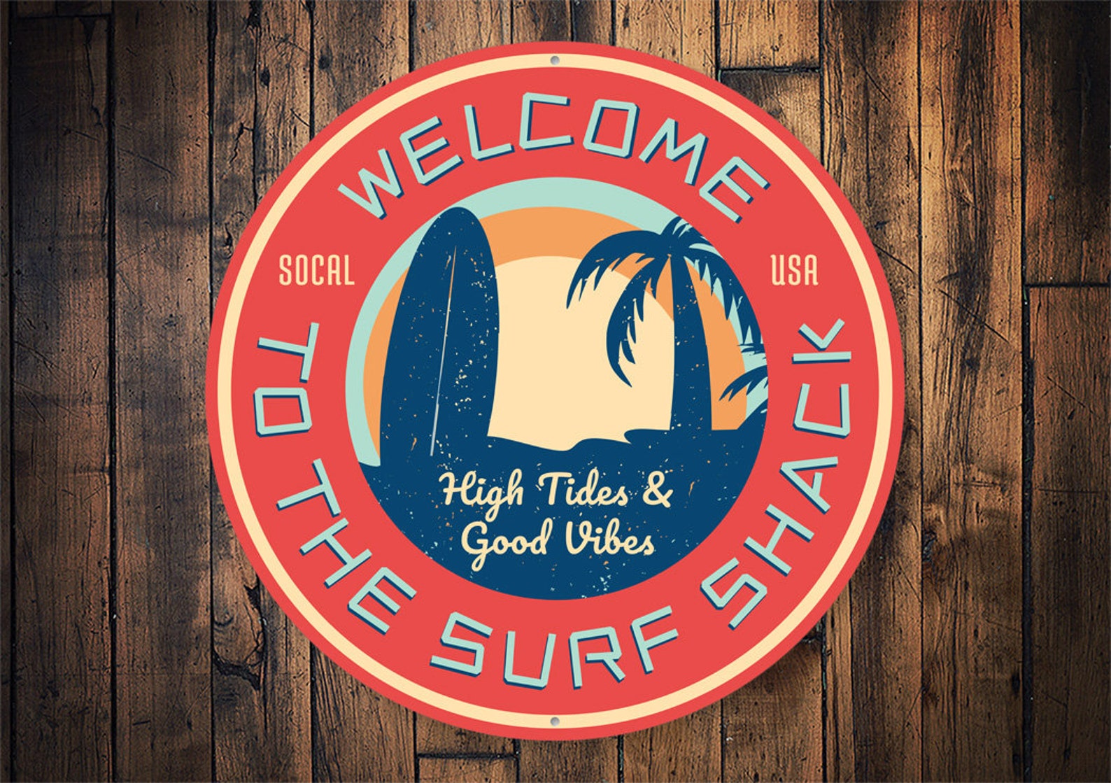 Welcome to the Surf Shack Sign Vintage Surf Gift Surfing - Etsy