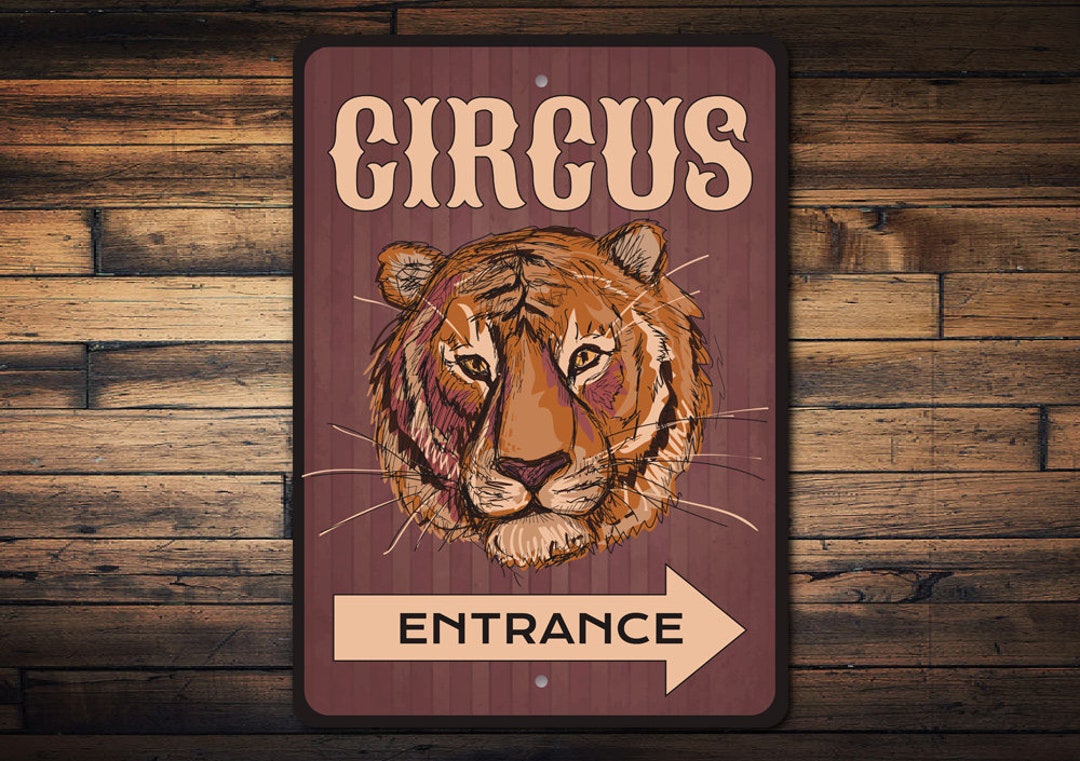 Circus Entrance Sign, Circus Entry, Circus Sign, Vintage Circus, Sign ...