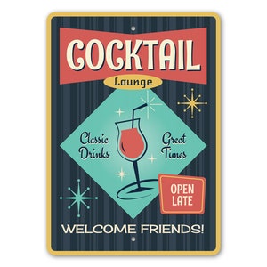 Cocktail Lover Sign, Cocktail Sign, Vintage Bars, Drinking Decor ...