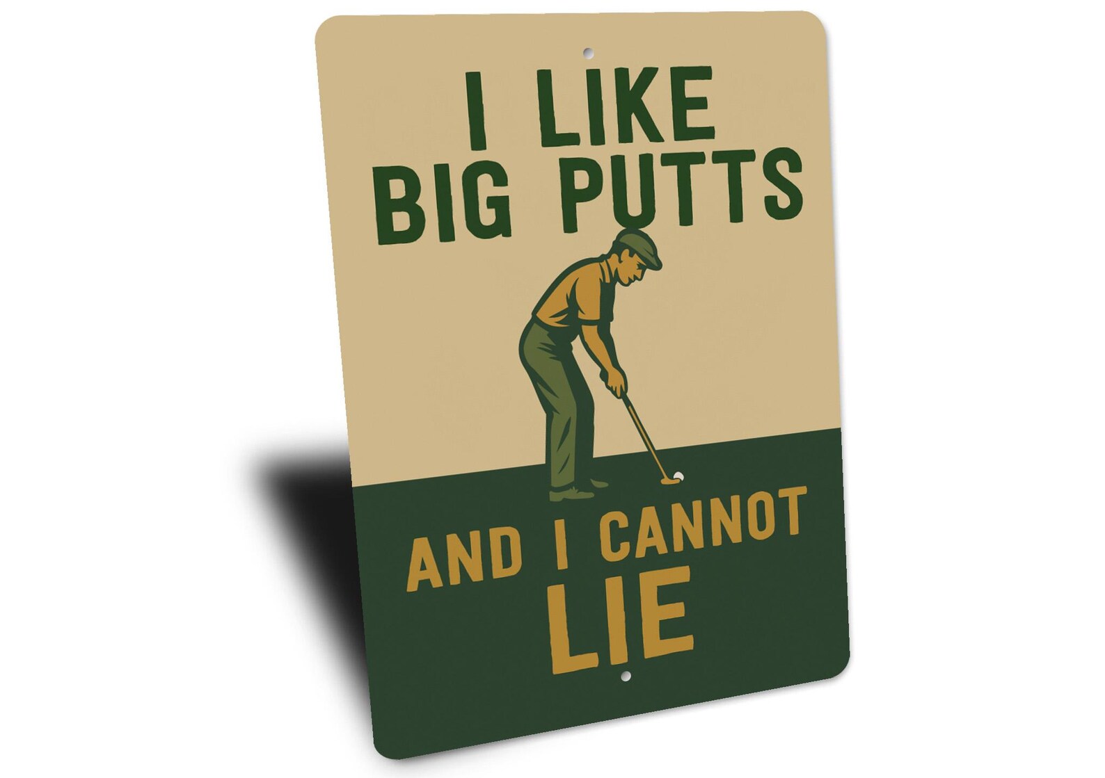 I Like Big Putts Sign, Funny Golf Sign, Golf Wall Decor, Golf Man Cave ...