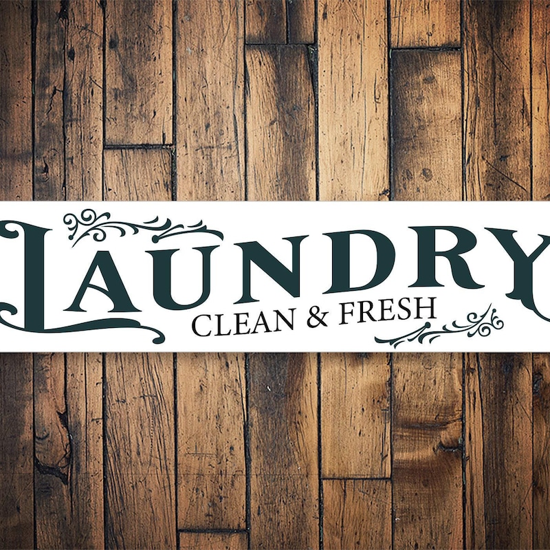 Vintage Laundry Sign - Etsy