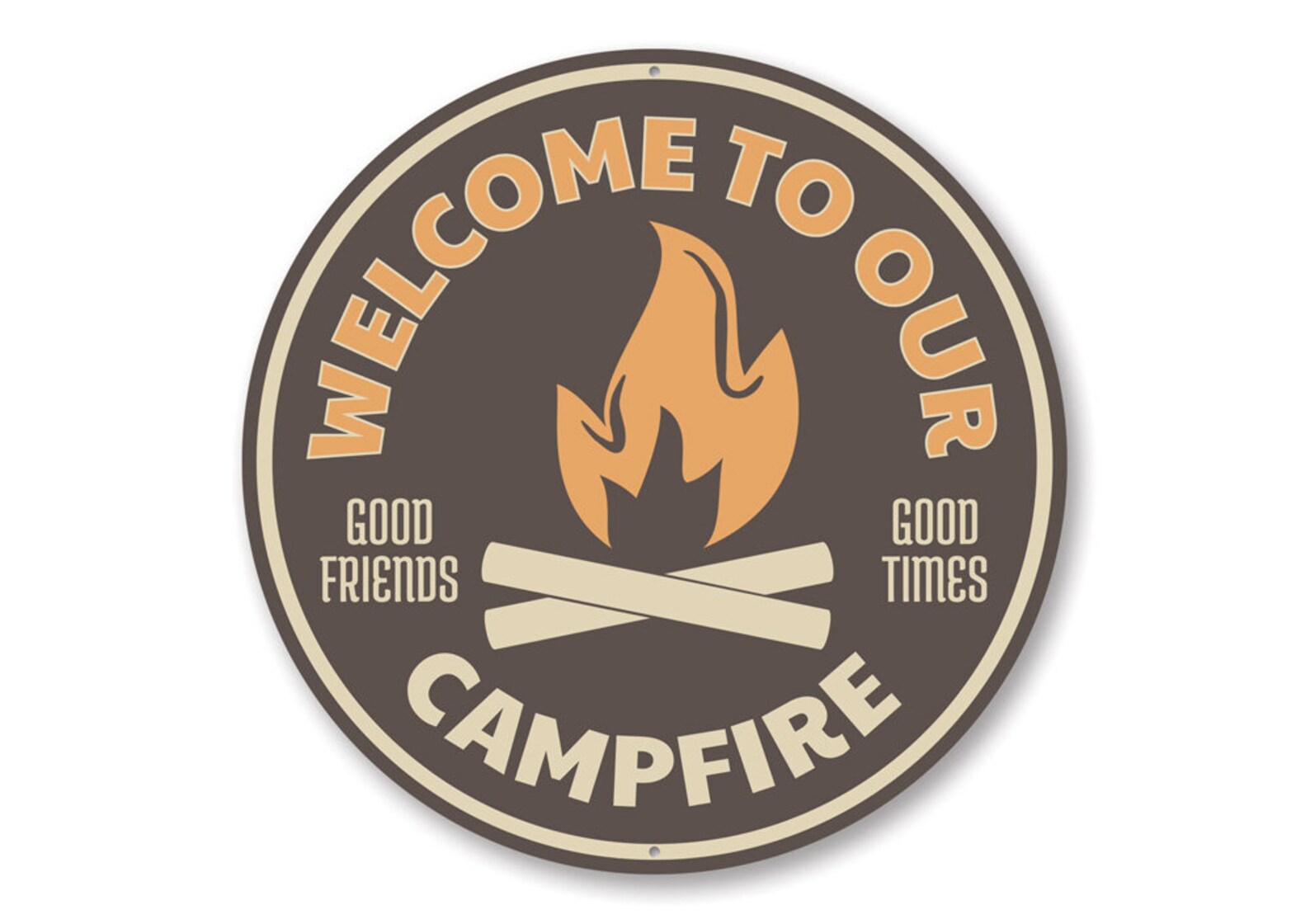 Welcome To Our Campfire Sign Campfire Decor Camping Sign | Etsy