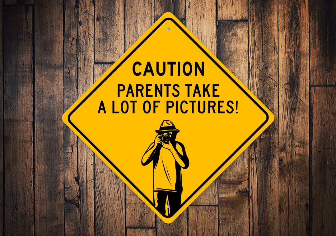 Funny Parent Sign Caution Parent Sign Funny Parent Gift - Etsy