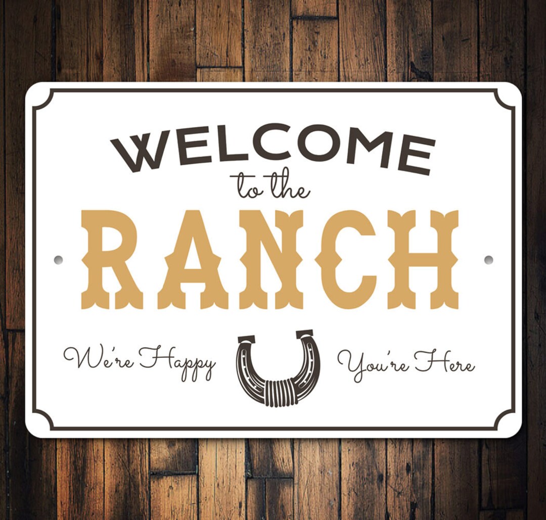 Welcome to the Ranch Cowboy Ranches Old Western Country - Etsy