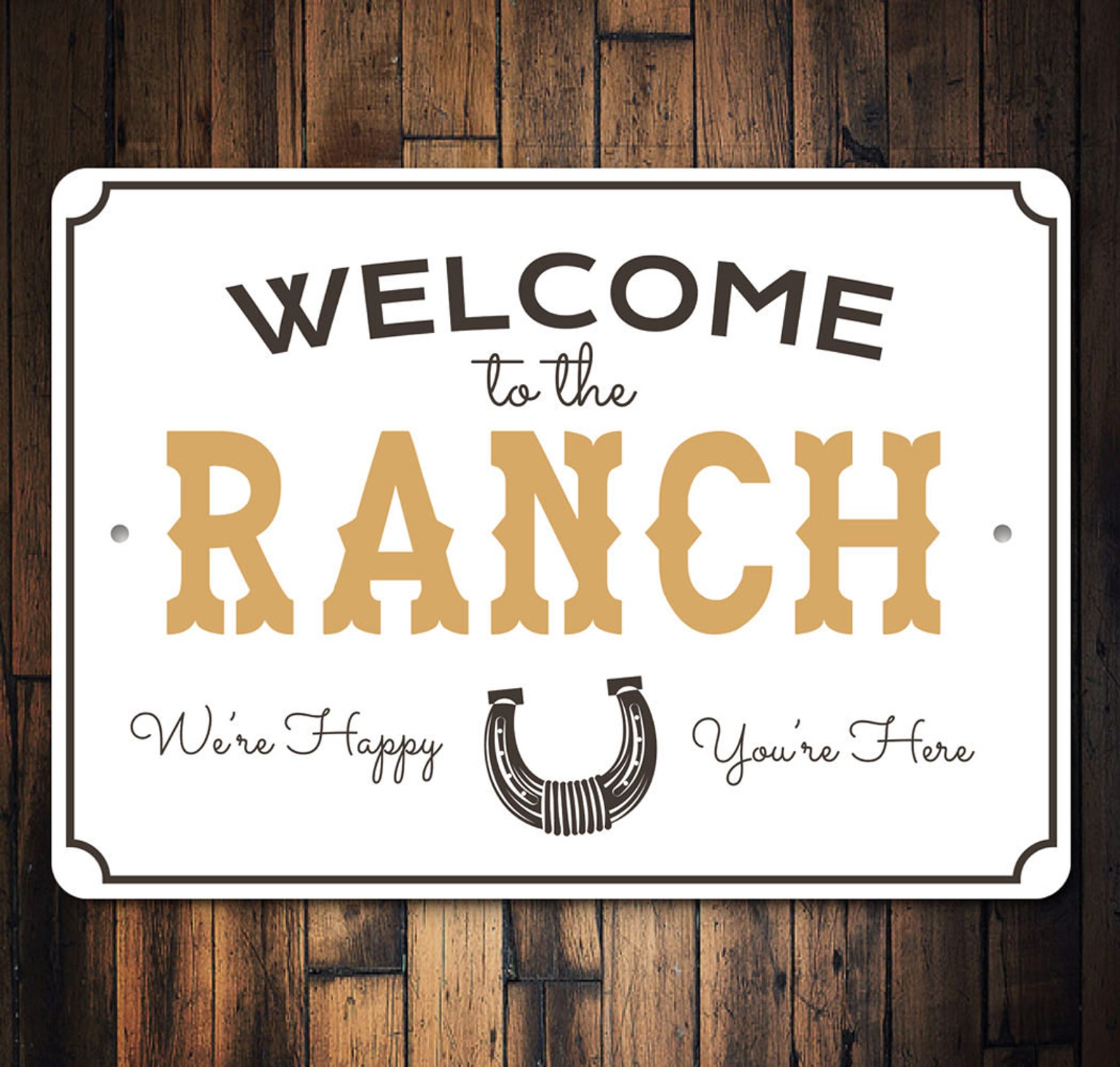 Welcome to the Ranch Cowboy Ranches Old Western Country | Etsy