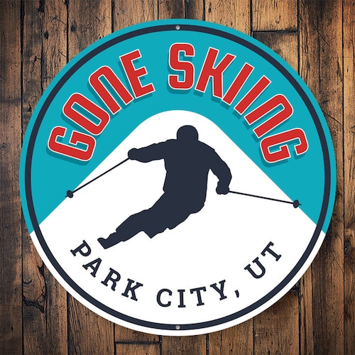 Gone Skiing Sign Ski Decor Sign Skiing Signs Snow Sports - Etsy