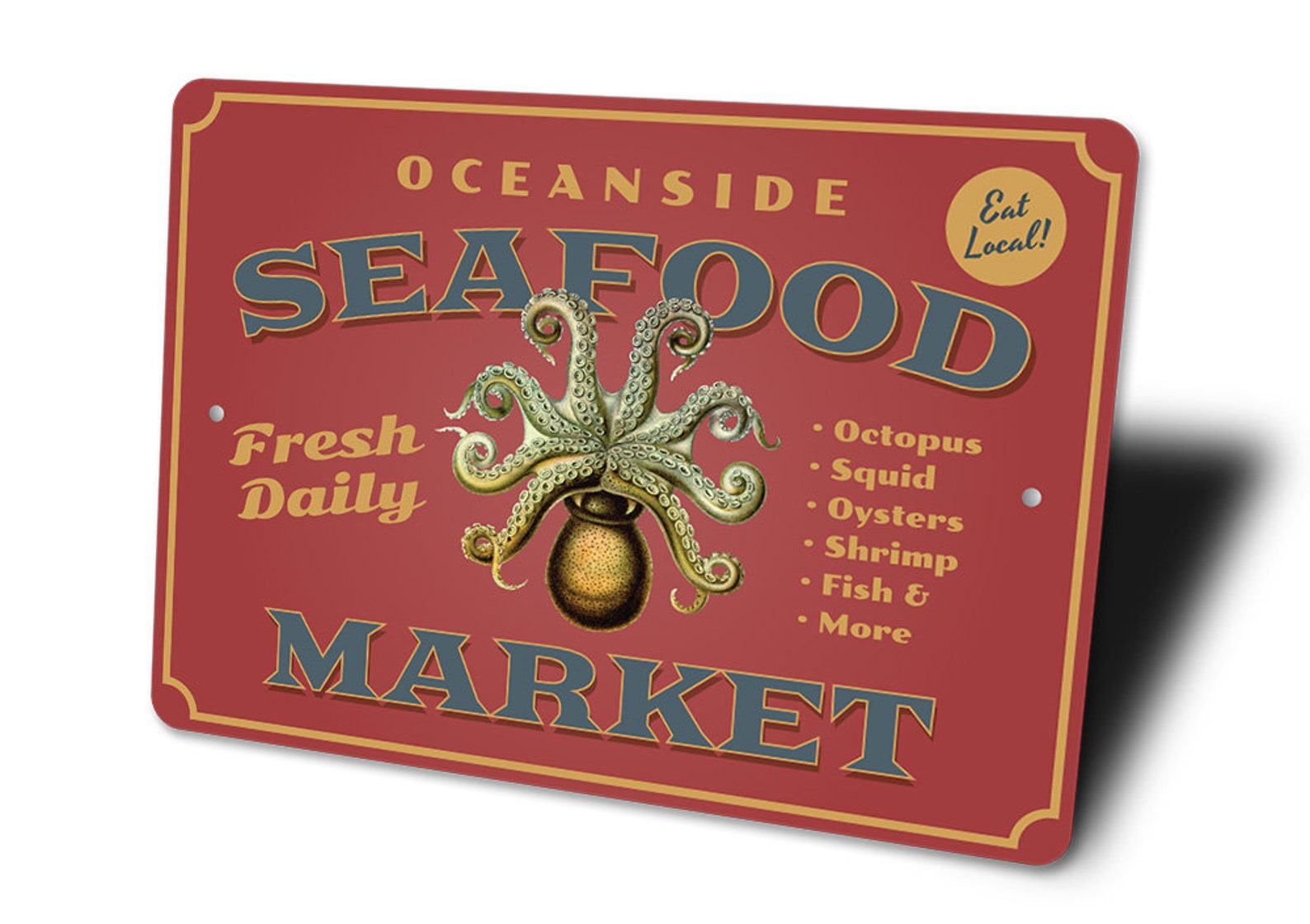 Seafood Market Sign Seafood Lovers Seafood Restaurant Sea - Etsy