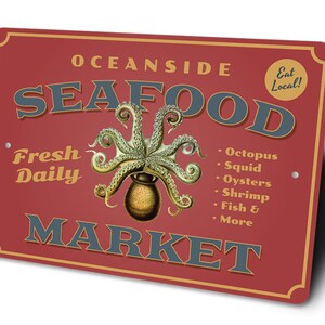 Seafood Market Sign, Seafood Lovers, Seafood Restaurant, Sea Sign ...