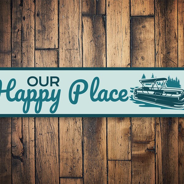 Our Happy Place Sign - Etsy