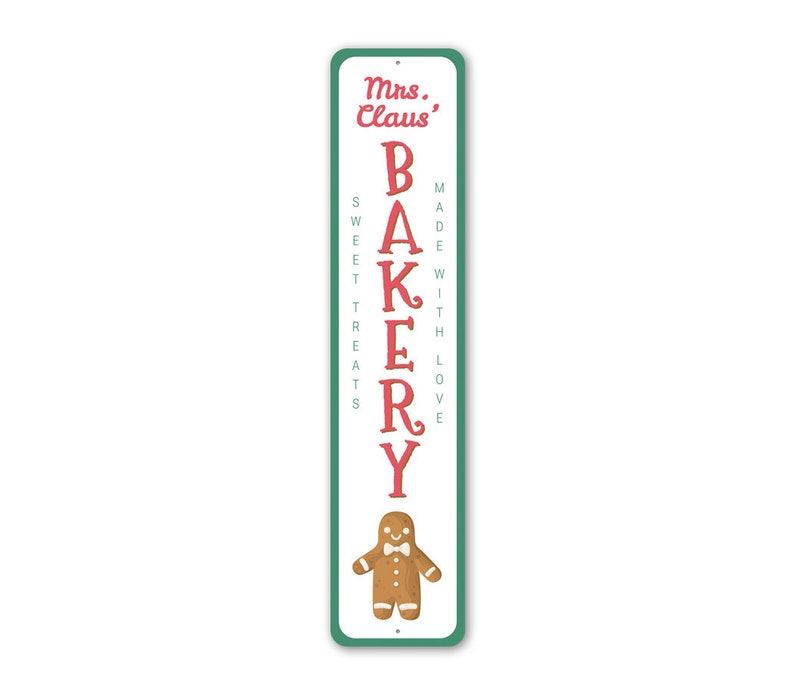 Mrs Claus Bakery Sign, Cute Christmas Bakery, Christmas Kitchen Sign ...