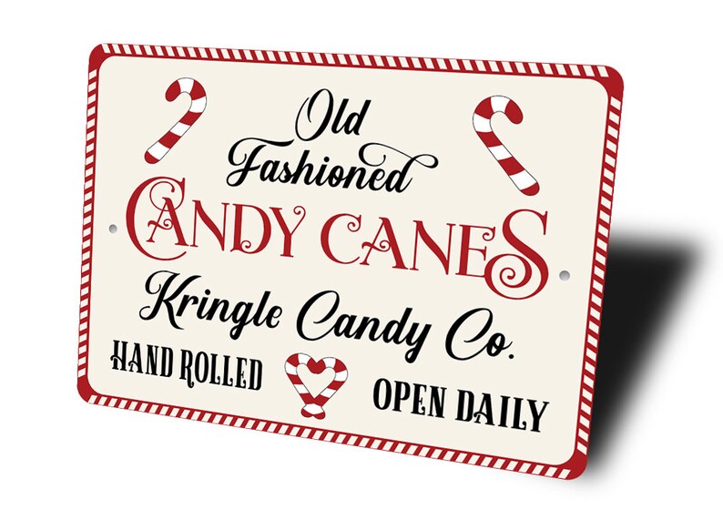 Old Fashion Candy Cane Sign, Candy Cane Sign, Christmas Treat Sign ...